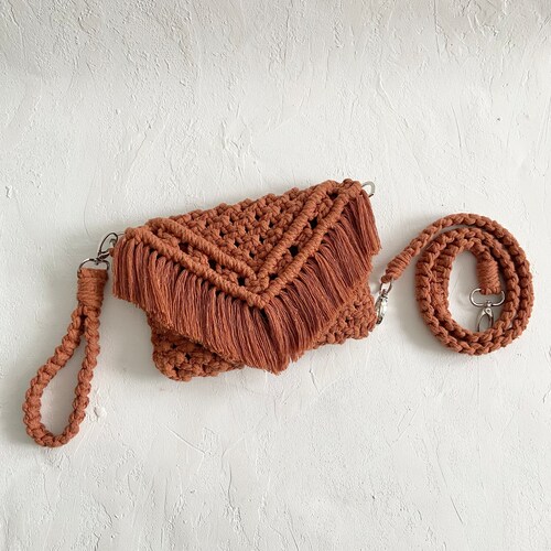 Macrame Bag PDF Pattern DIY Macrame Boho Purse Handbag - Etsy
