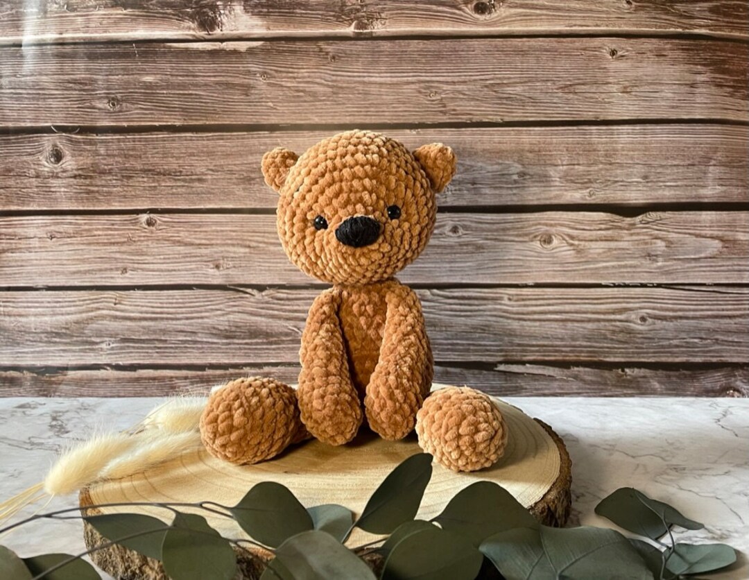 Crocheted Animal Micha / Bear / Birth / Gift / Birthday / Cuddly Toy ...