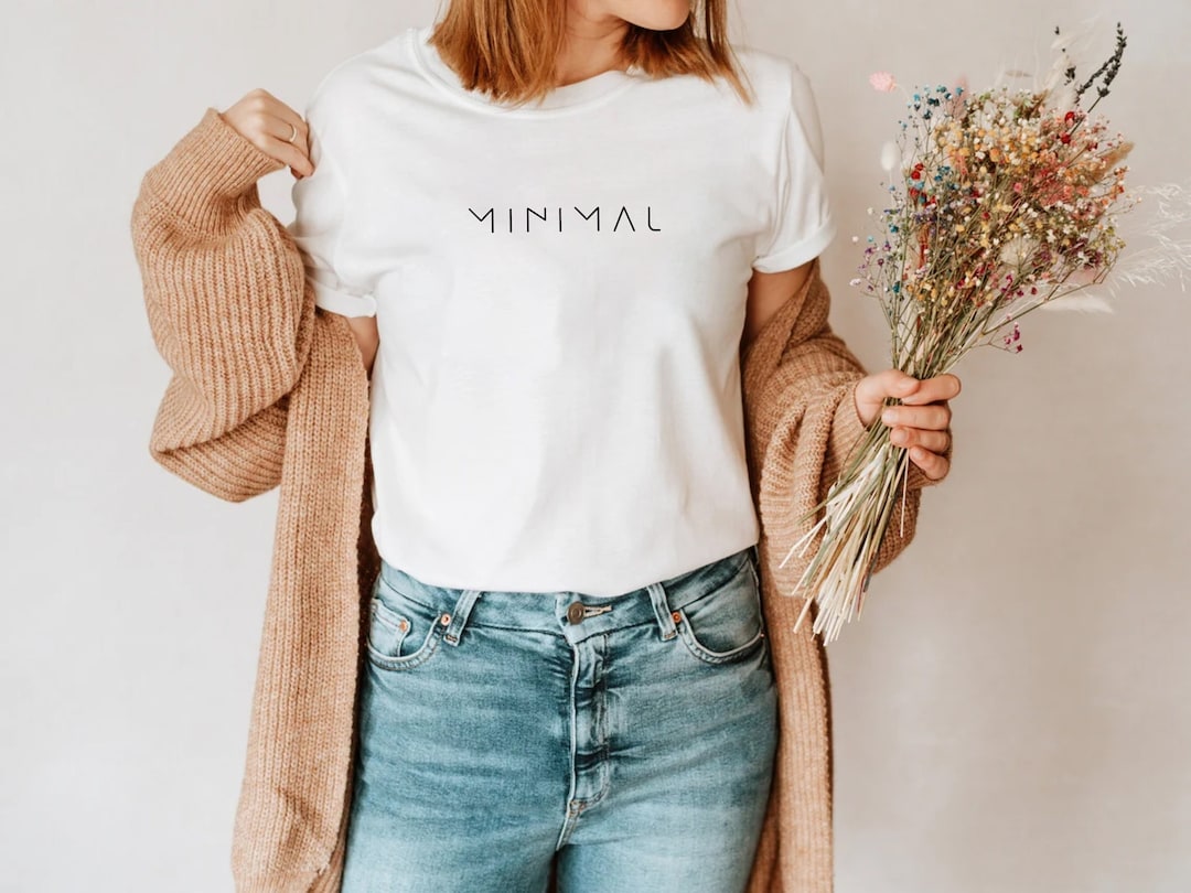 Minimal T-shirt, Minimalist T-shirt, Minimalist Shirt, Minimal Shirt ...