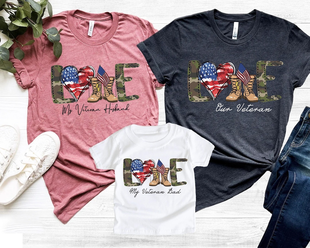 Love Our Veterans Shirt, Veterans Day Shirt, Womens Veterans Shirt ...