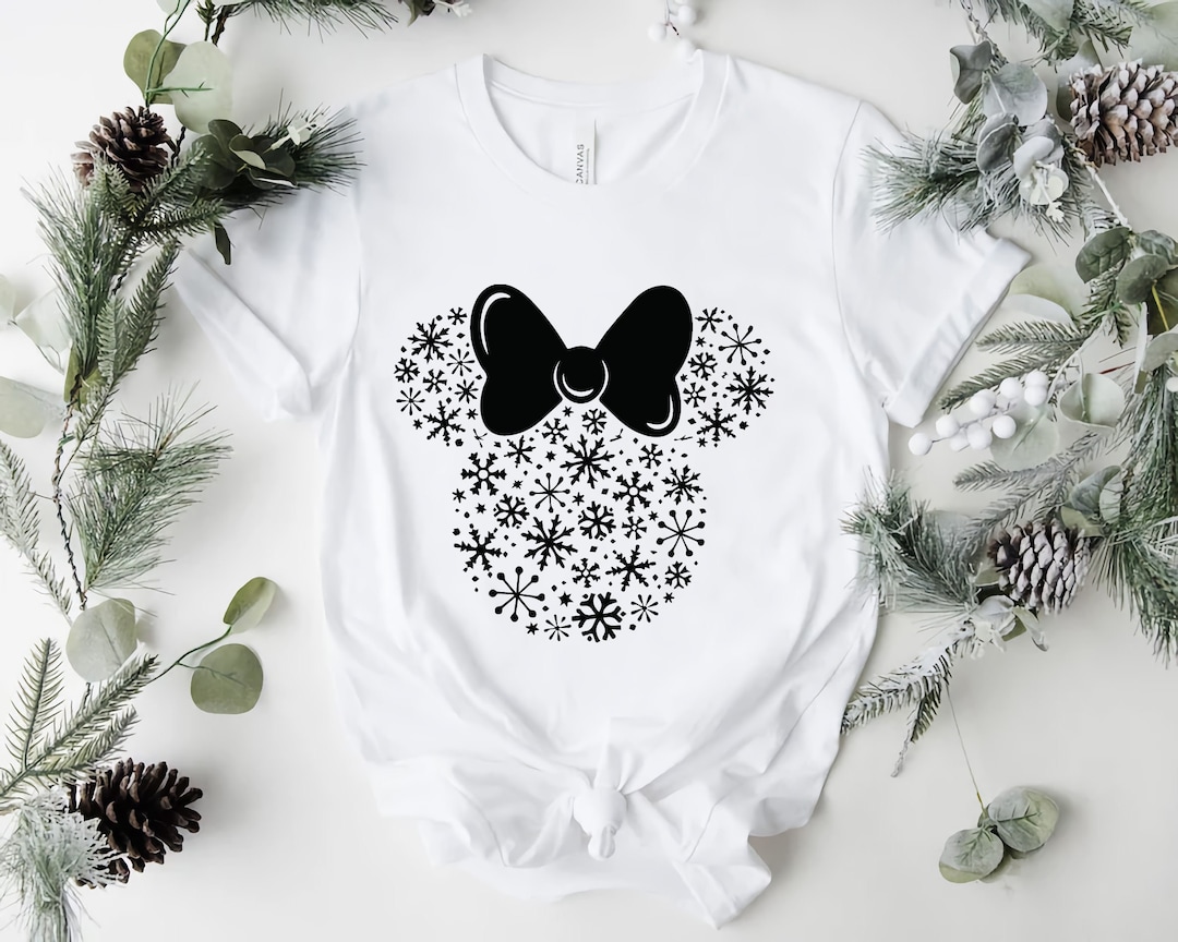 Disney Minnie Christmas Shirt, Snowflakes Shirt, Minnie Mouse Christmas ...