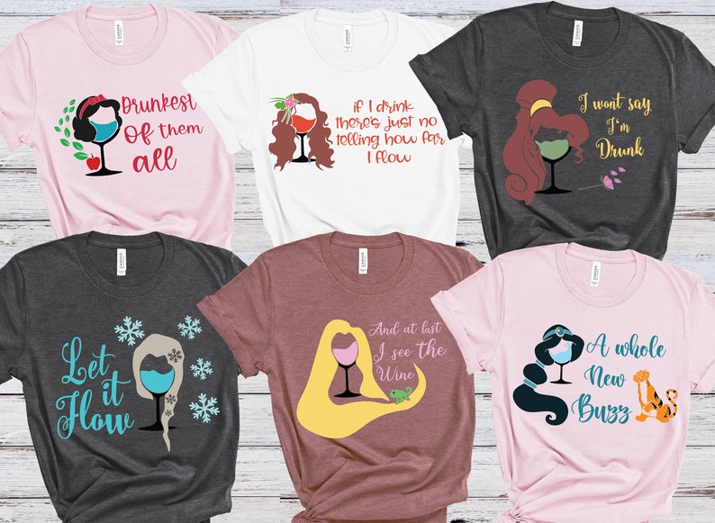 Princess Drinking Shirts, Wine Princess Shirts, Food and Wine Festival ...
