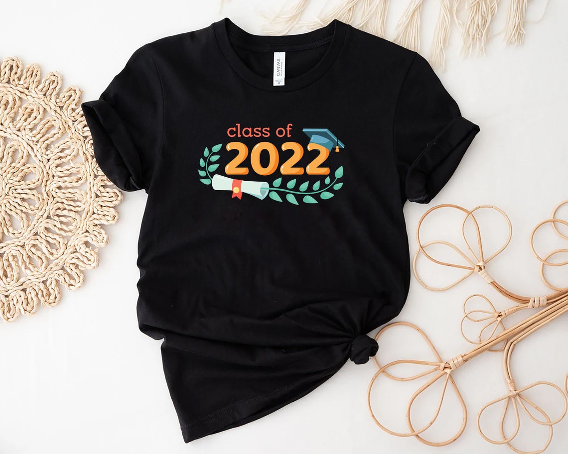 Class of 2022 Shirt, 2022 Graduation Shirt, School Graduation T Shirts ...