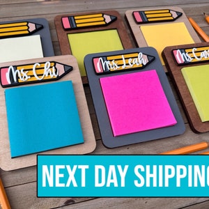 Personalized Teacher Gift Personalized Teacher Sticky Note - Etsy