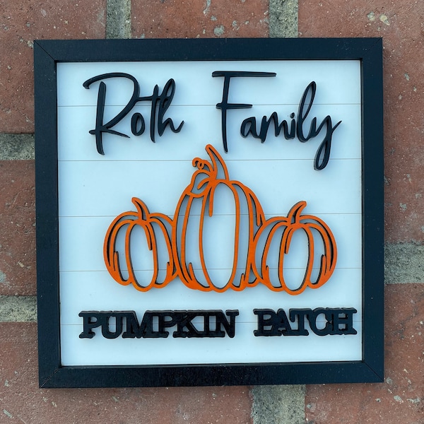 Wooden Pumpkin Sign - Etsy