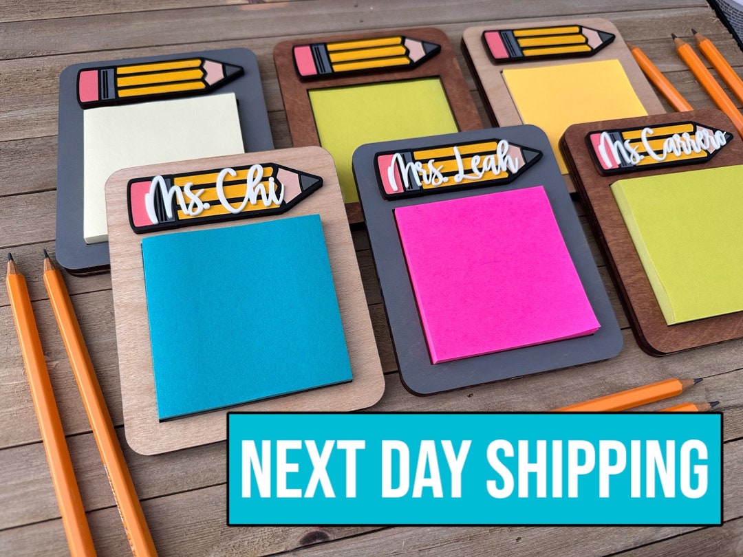 Personalized Teacher Gift Personalized Teacher Sticky Note - Etsy