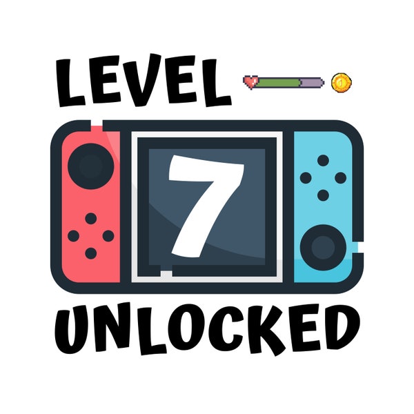 Level 7 Unlocked Png - Etsy
