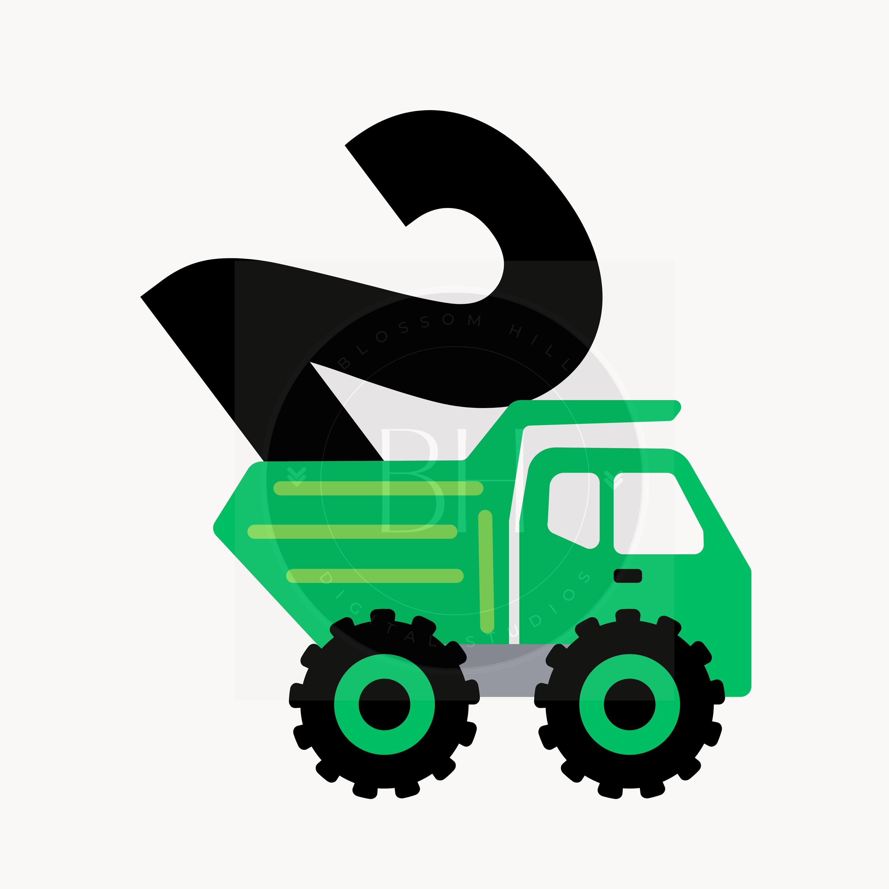 Numbered Dump Trucks PNG, Learning to Count Dump Trucks, Count by ...