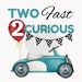 Two Fast 2 Curious Vintage Race Car Birthday Invite Design, Two Fast 2 ...