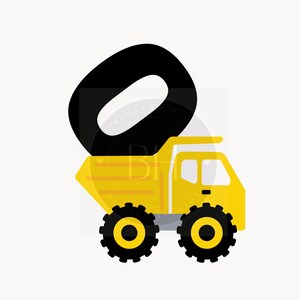 Numbered Dump Trucks PNG: Teacher Counting Printable (digital Download ...