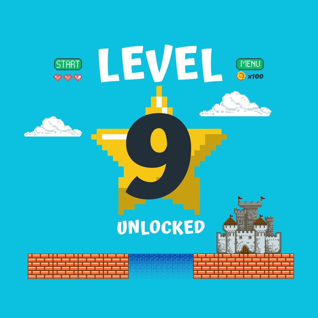 Level 9 Unlocked Birthday SVG, 9th Birthday Gamer Svg, 9 Years Old ...