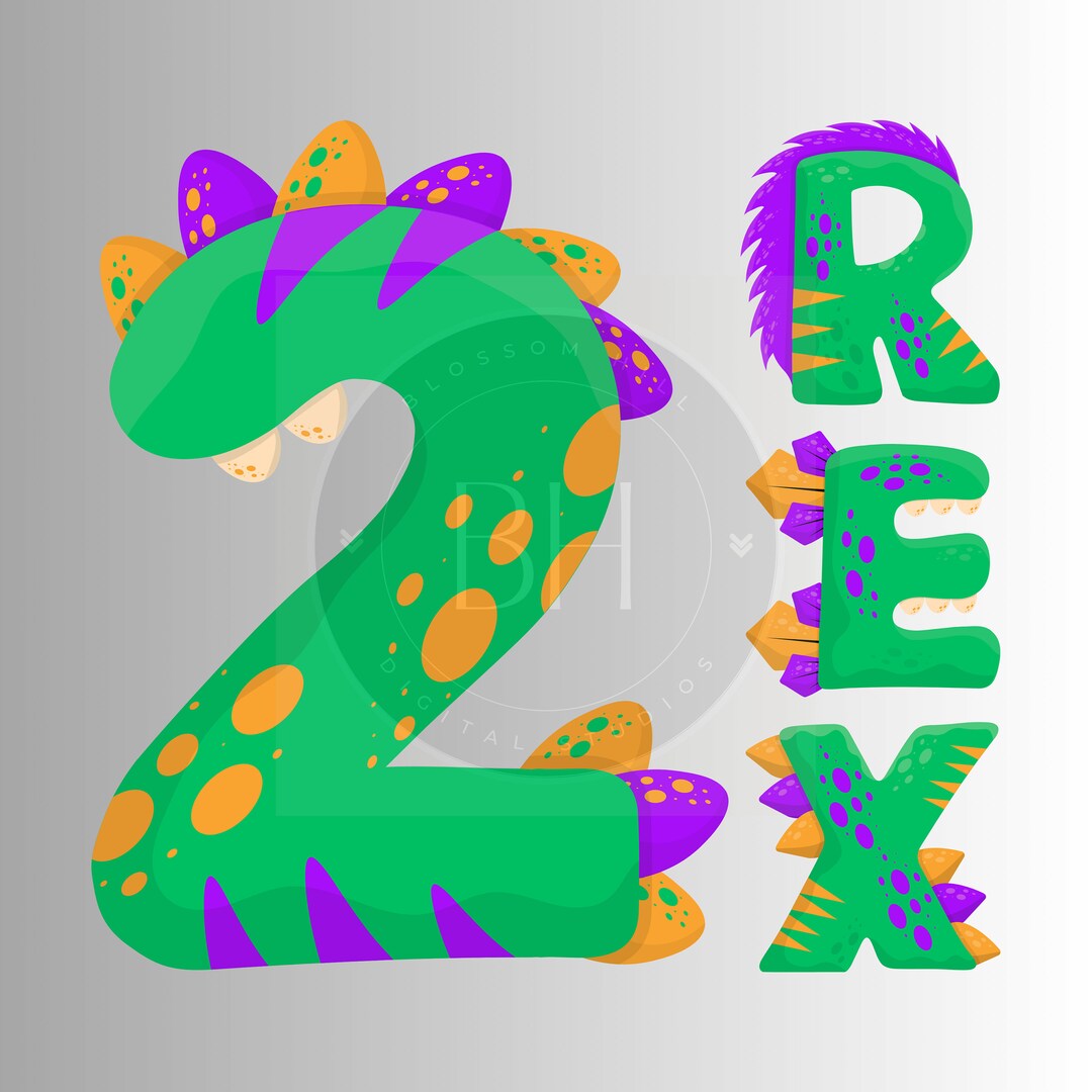 2nd Dinosaur Birthday Invite, Two Rex PNG, Dino Birthday, 2 Rex ...