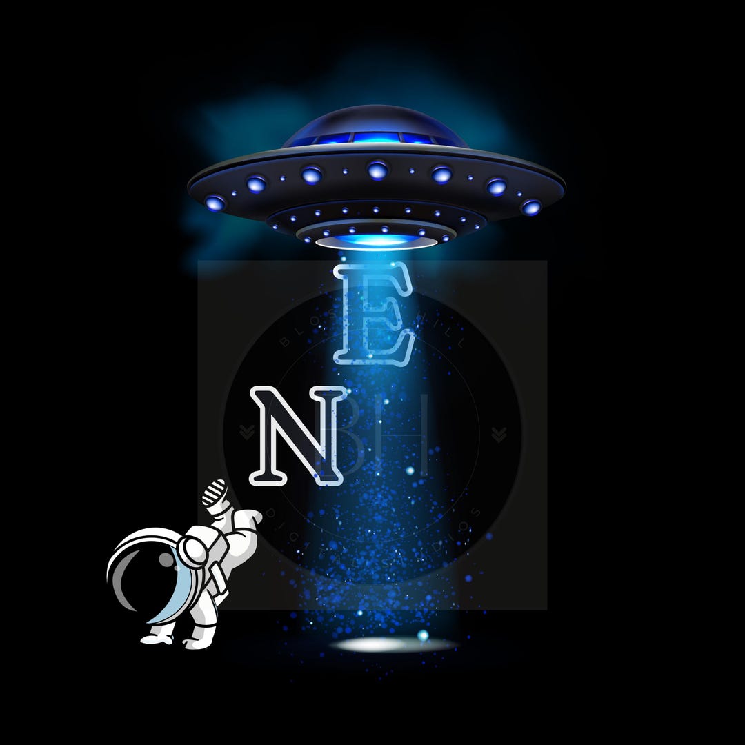 Alien Abduction 1st Birthday PNG: Spaceship Design (digital Download ...