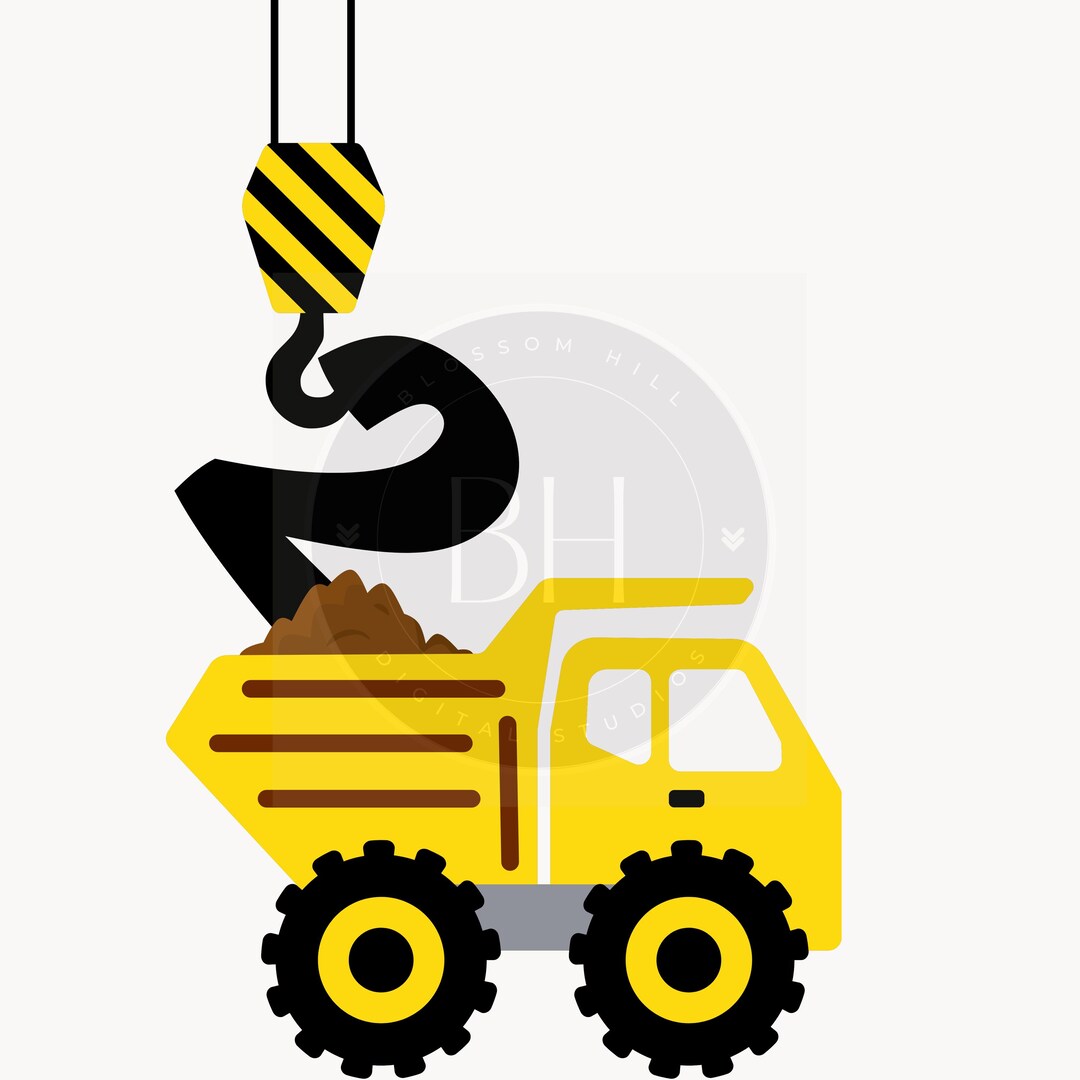 Dump Truck Number 2 SVG: Construction Birthday Design (digital Files ...