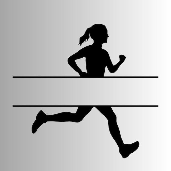 Girls Track Clipart