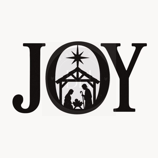 Joy Nativity Svg - Etsy