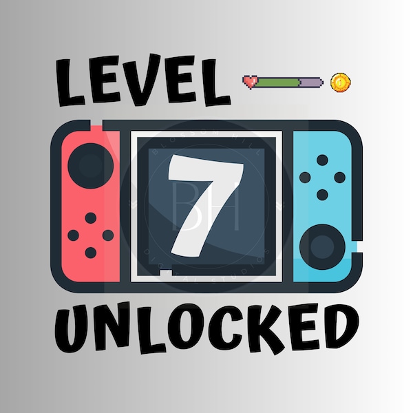 Level 7 Unlocked Svg - Etsy