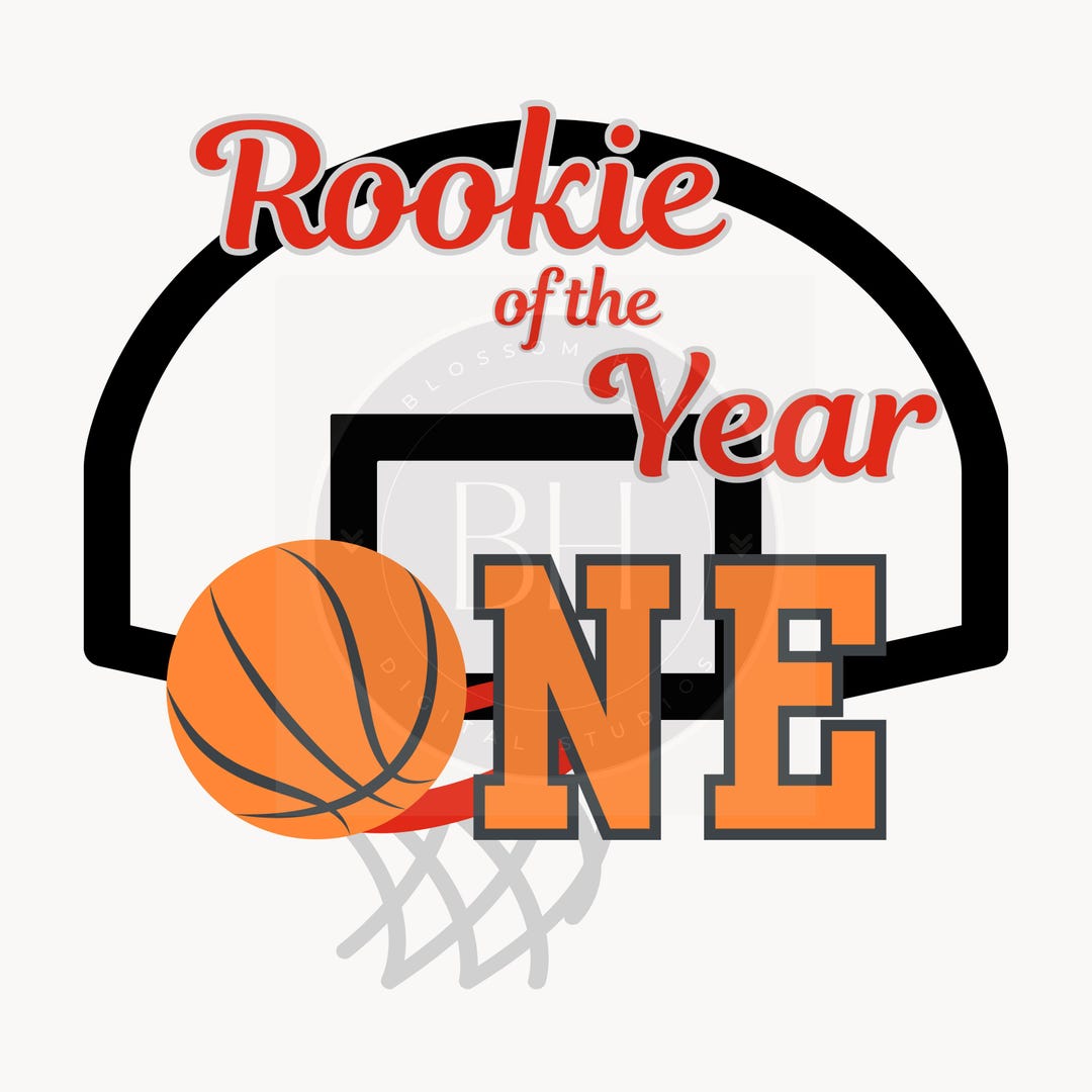 Rookie of the Year Basketball 1st Birthday Invite (PNG Digital Download ...