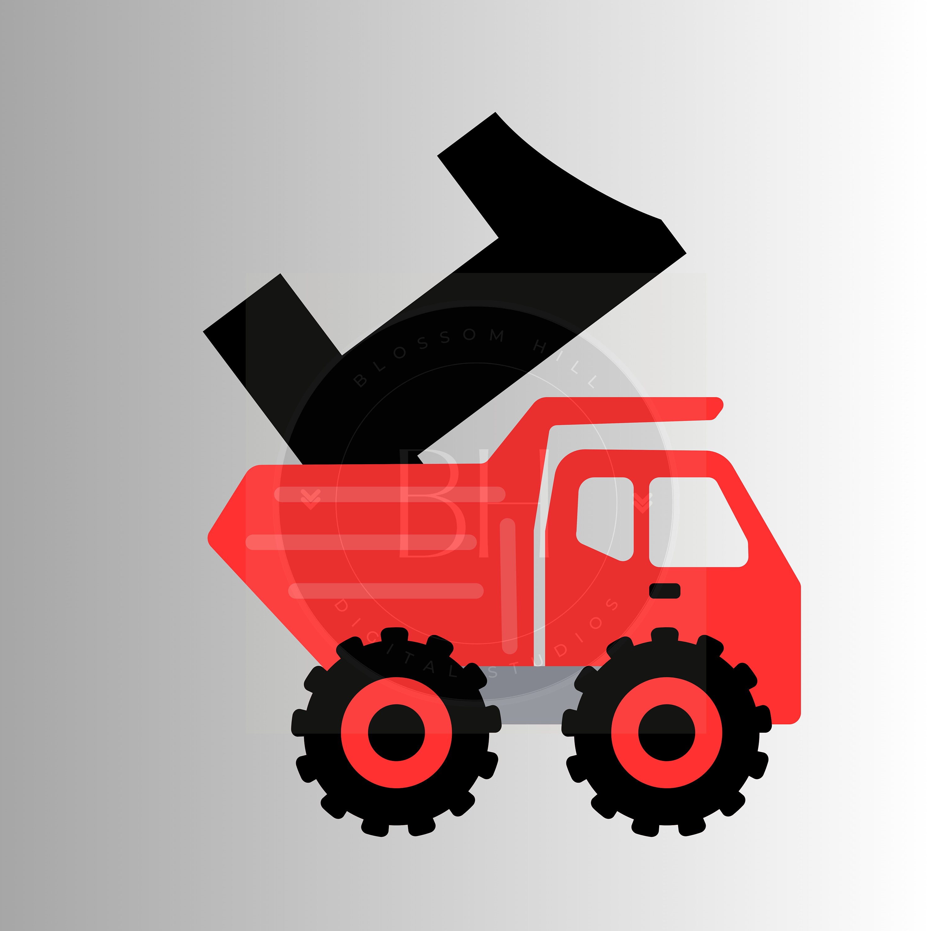 Numbered Dump Trucks PNG, Learning to Count Dump Trucks, Count by ...