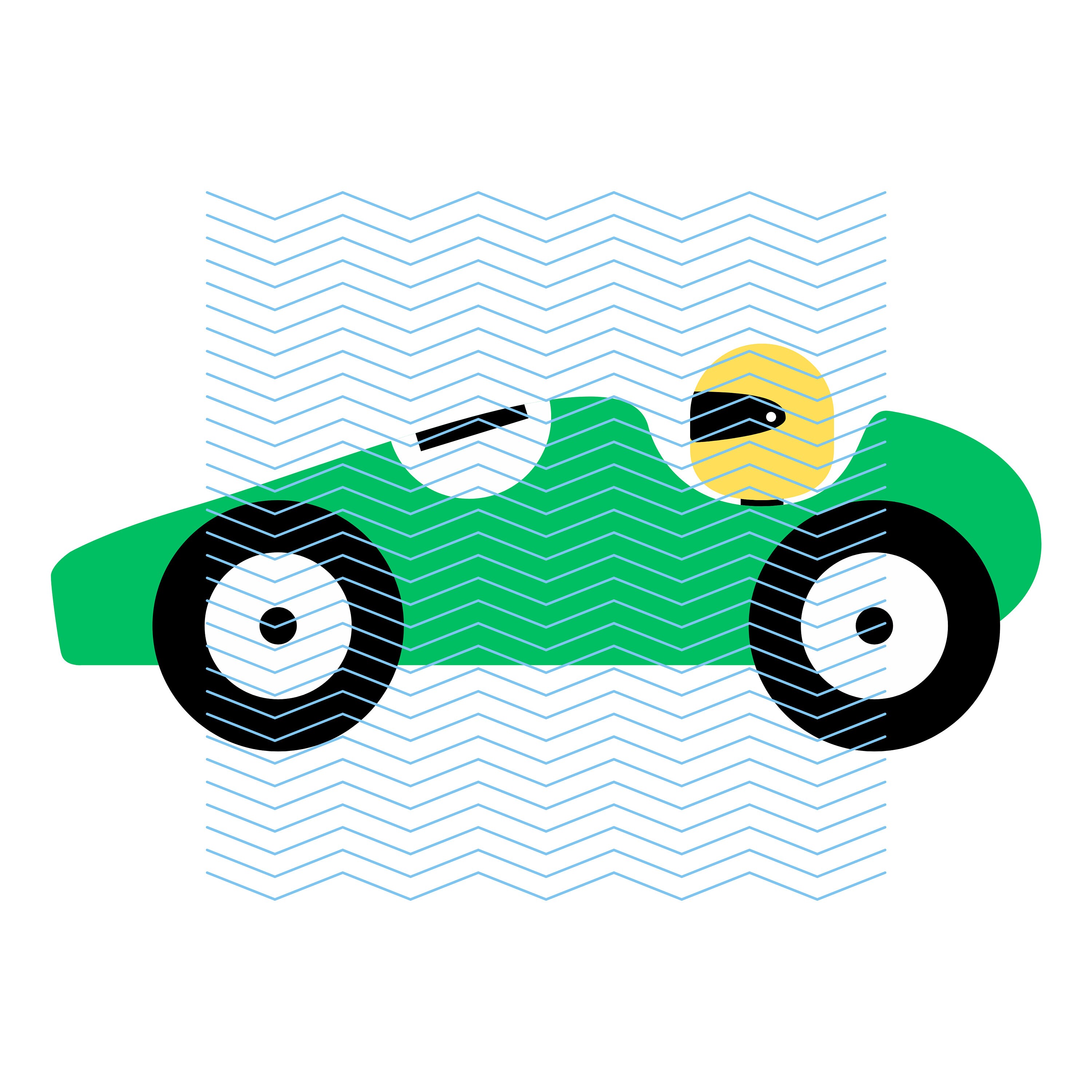 Green Race Car Clip Art