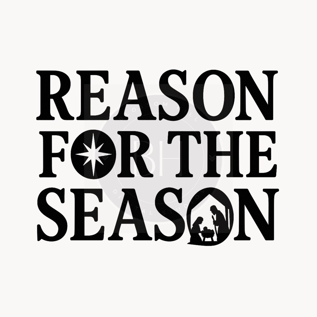 Reason for the Season Nativity Christmas Silhouette Digital Download - Etsy