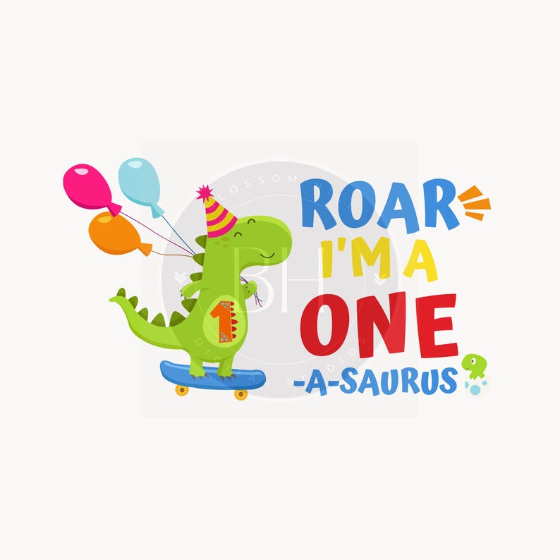 One-a-saurus 1st Birthday Dinosaur SVG PNG (digital Download) - Etsy
