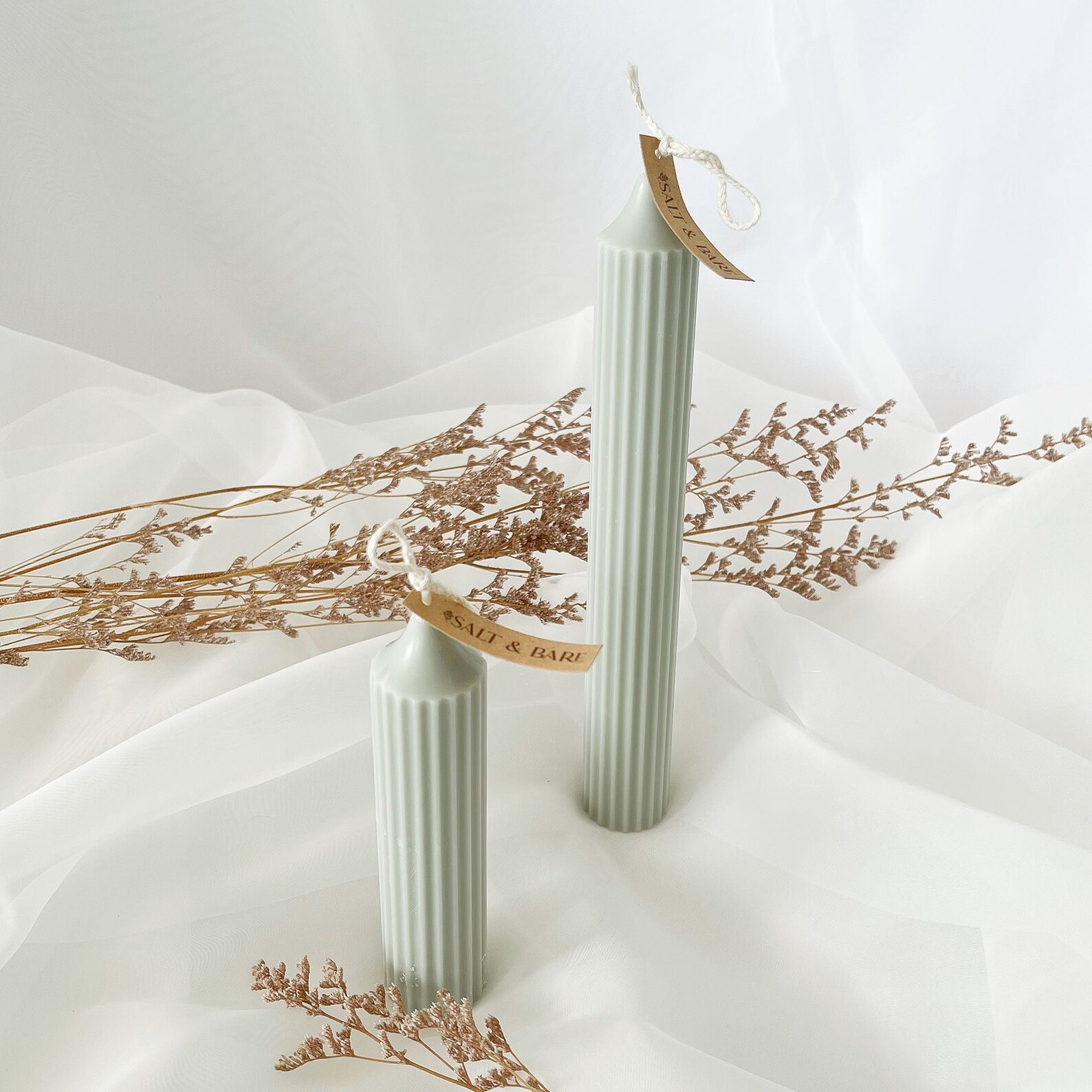 Roman Tall or Short Aesthetic Stick Candle Ripple Stick - Etsy