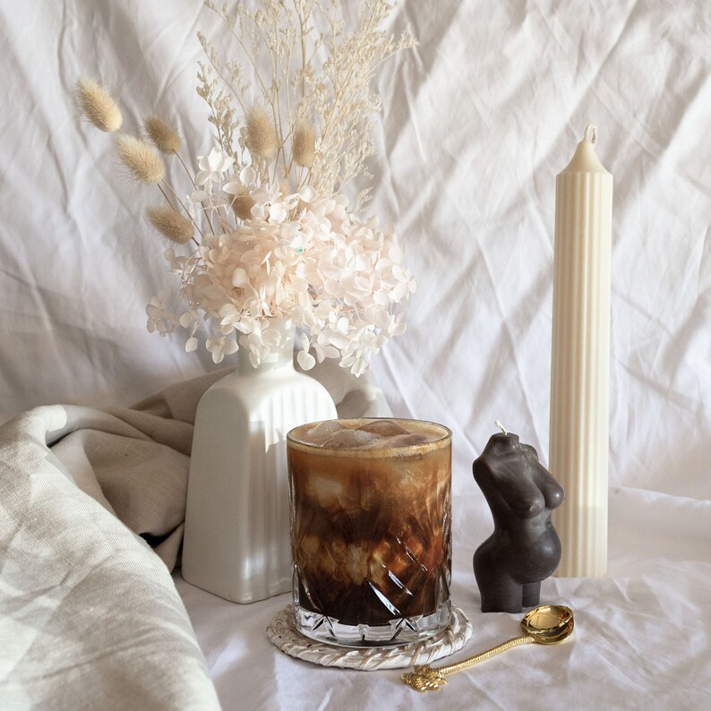 Roman Tall or Short Aesthetic Stick Candle Ripple Stick - Etsy