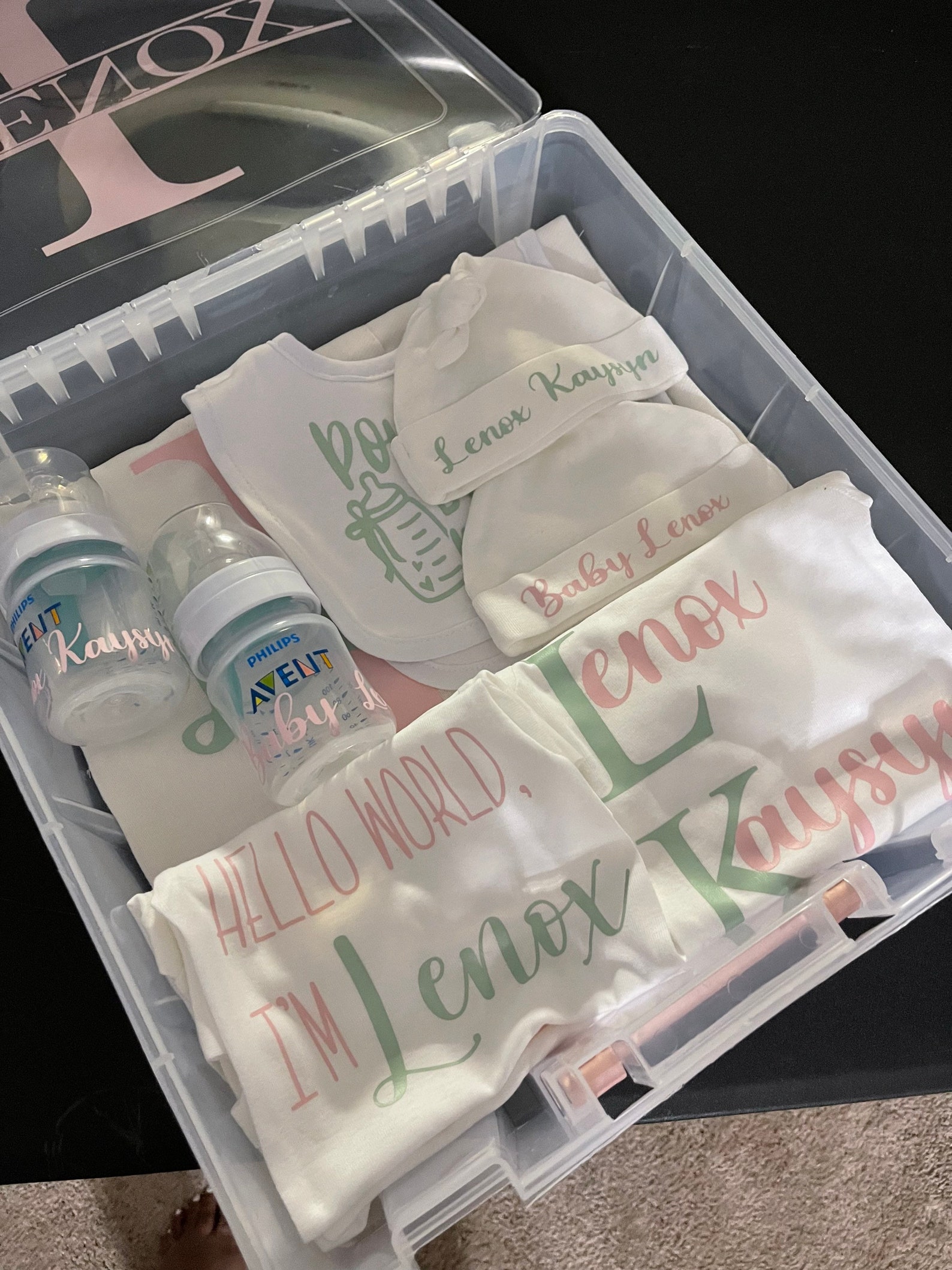 PERSONALIZED BABY BOX - Etsy