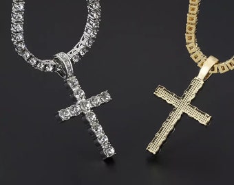 Iced Out Cross - Etsy
