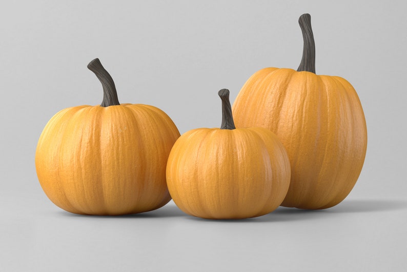 Pumpkin Mockup,3 Pumpkin Combo Decoration,decal Mockup,halloween Mockup ...