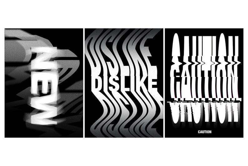 10 Editable Font Mockup PSD, Poster Template, Distorted Font, Fancy ...