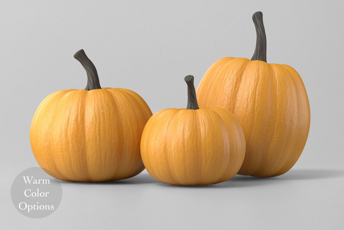 Pumpkin Mockup,3 Pumpkin Combo Decoration,decal Mockup,halloween Mockup ...