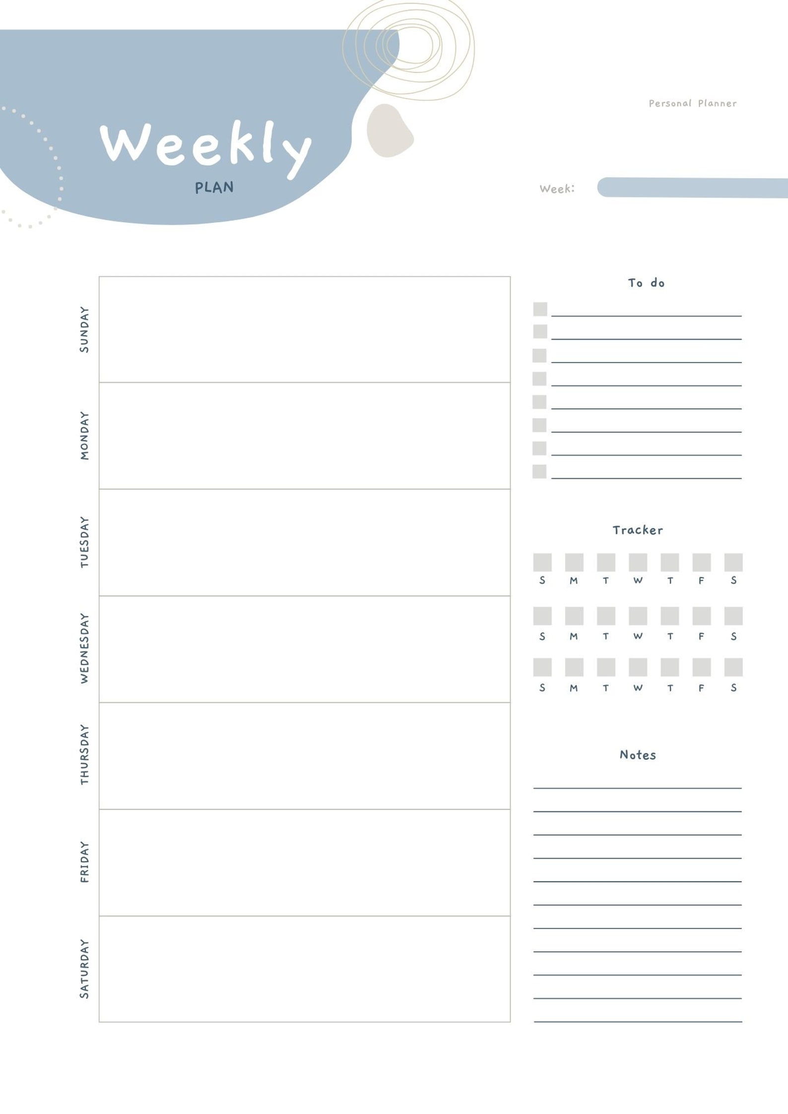 Everyday Planner for Tablets - Etsy