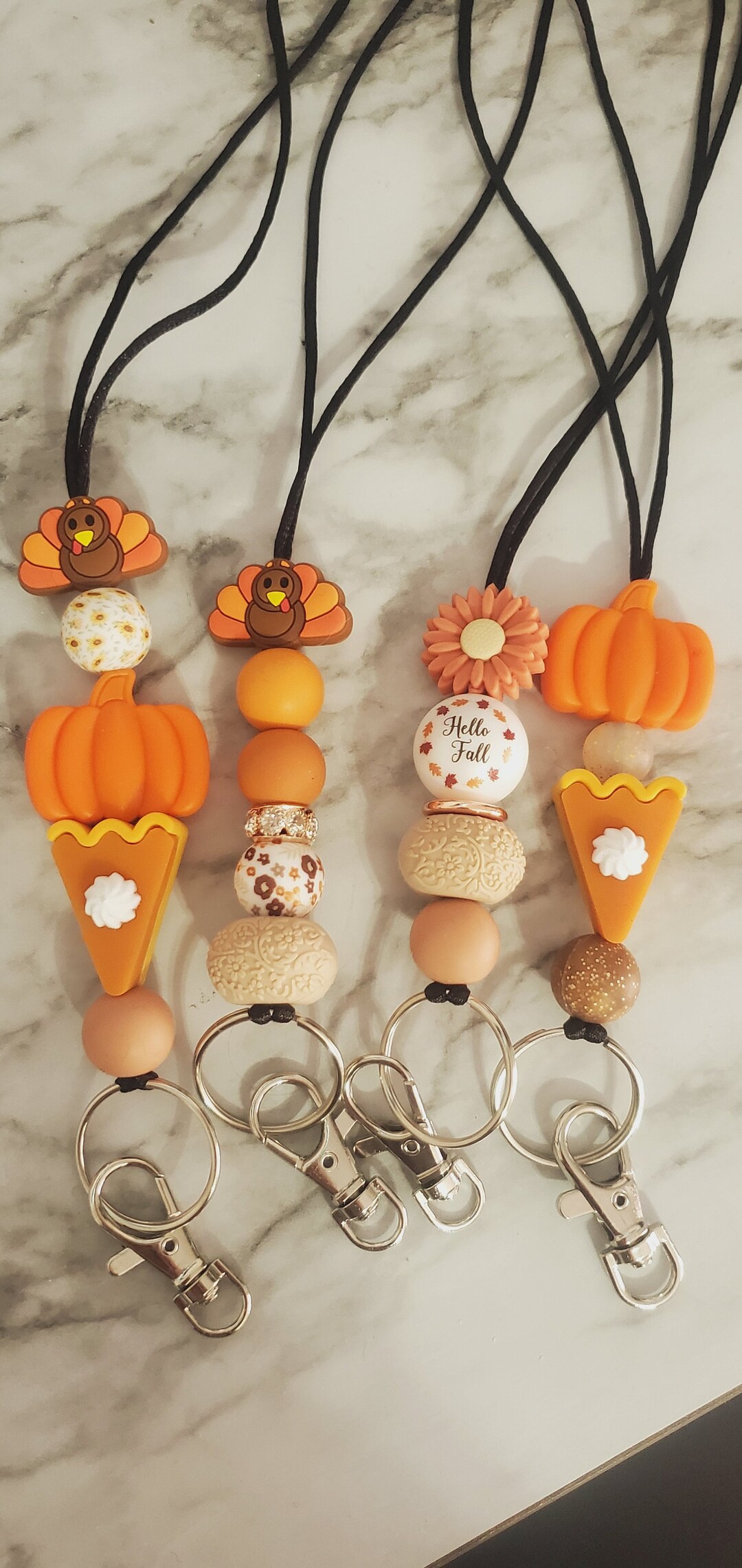 Fall Lanyards, Turkey, Pumpkin, Thanksgiving - Etsy