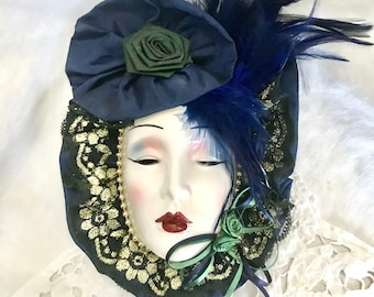 Unique Creations Small Art Deco Lady Face Mask Wall Hanging Decor - Etsy