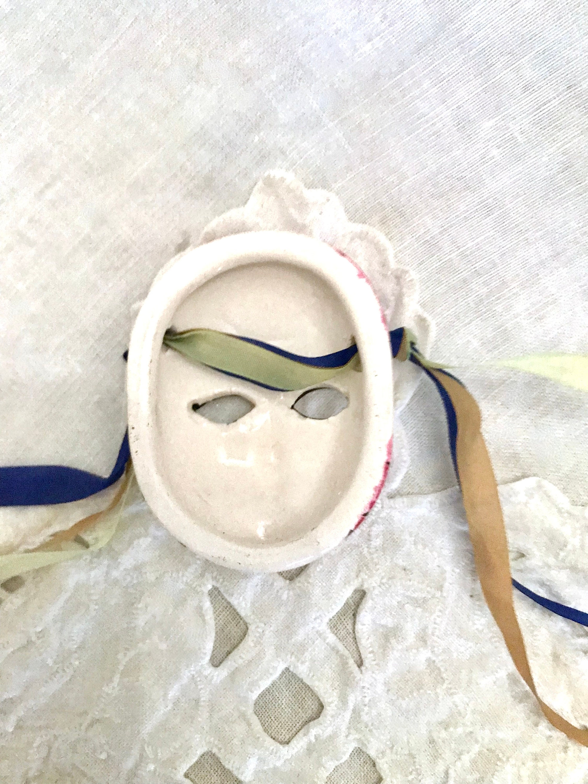 Vintage Mini Ceramic Wall Masks - Etsy