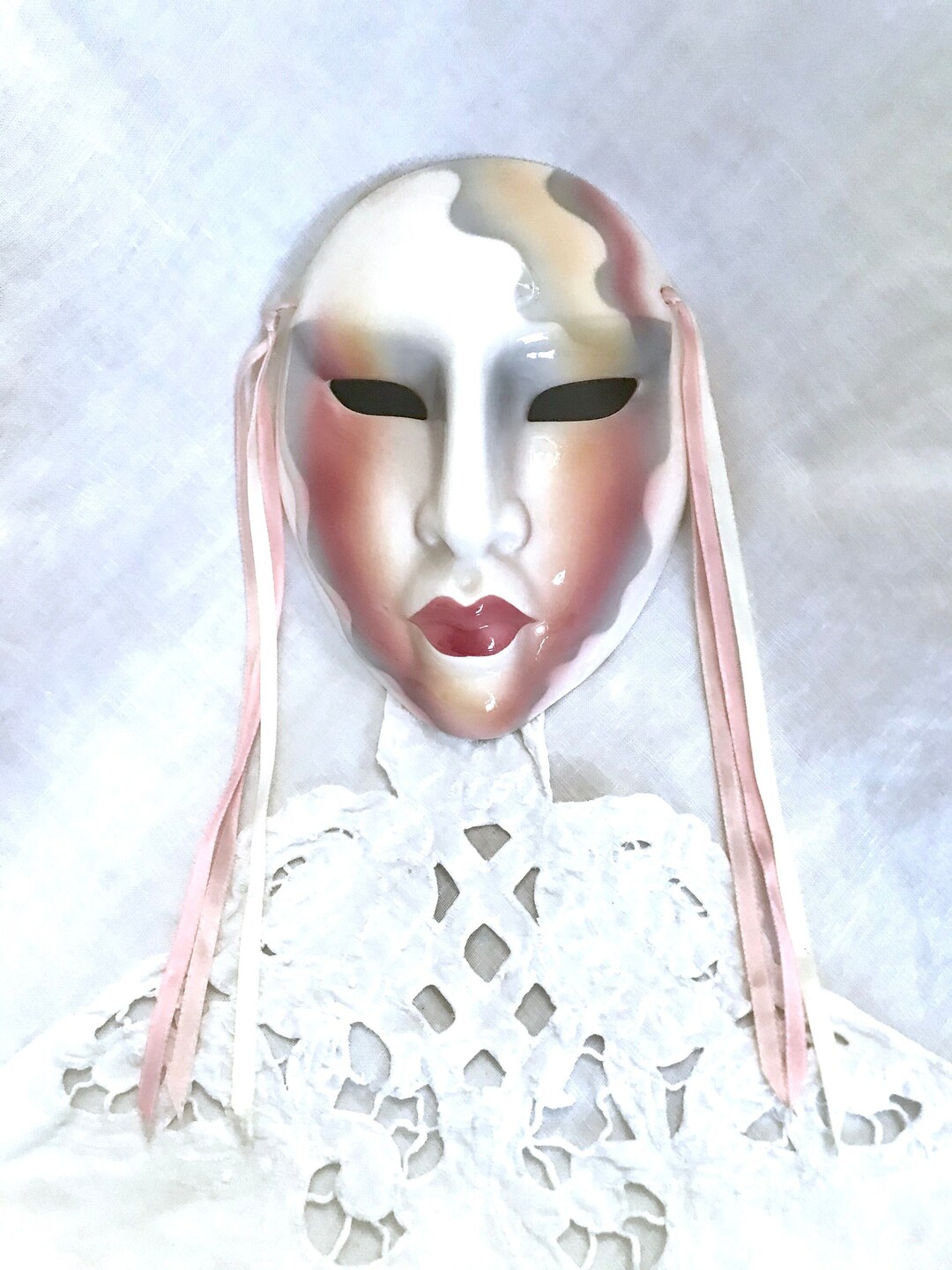 Vintage Clay Art Wall Mask - Etsy