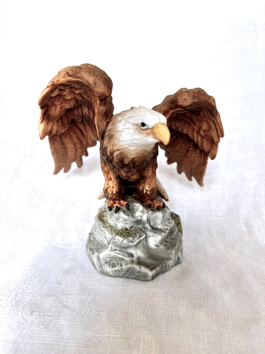 Porcelain Bald Eagle Figure - Etsy