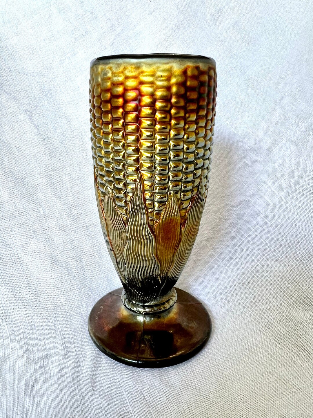 Northwood Black Amethyst Corn Vase - Etsy