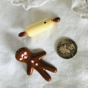 Gingerbread Man and Rolling Pin Salt and Pepper Shakers by Arcadia - Etsy