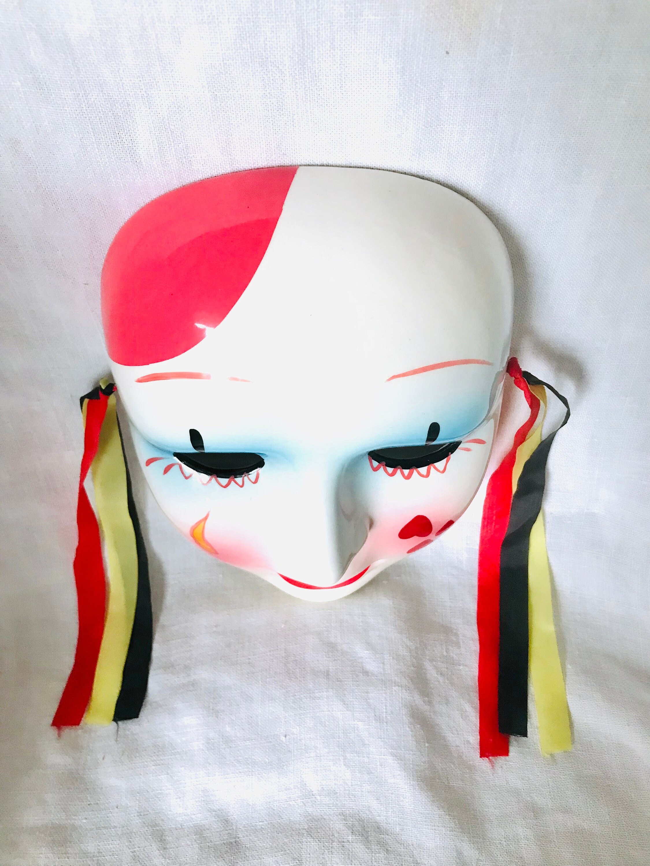 Ceramic Wall Mask - Etsy
