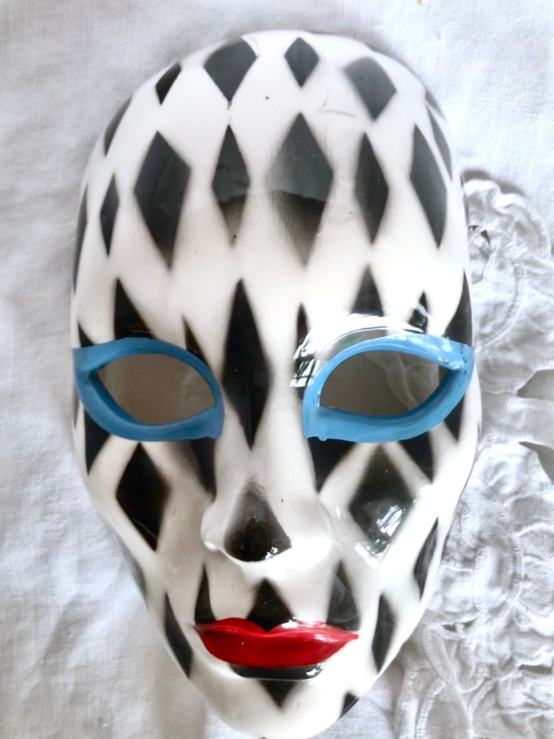 Ceramic Wall Mask With Diamond Design - Etsy