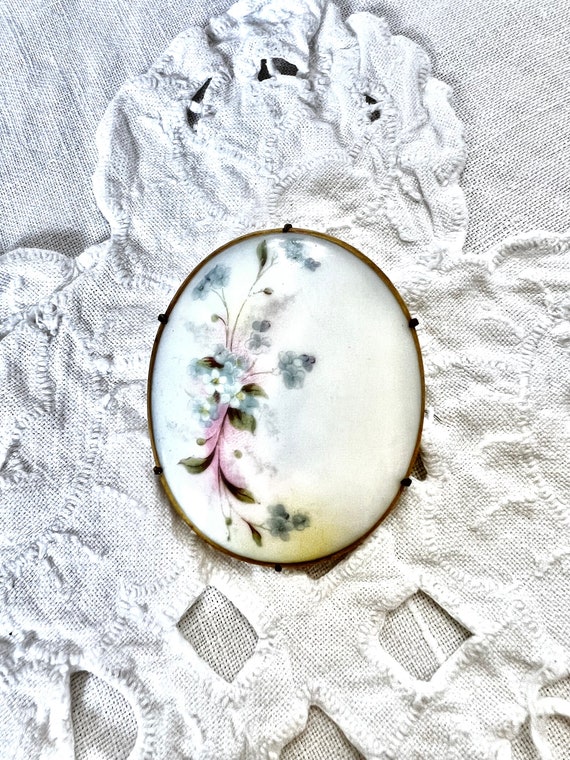 Vintage antique hand painted - Gem
