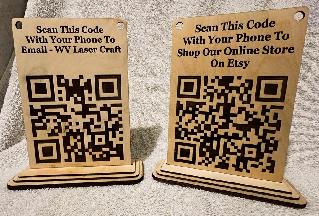Custom Craft Show QR Code Signs, Custom for Your Website and Contact ...
