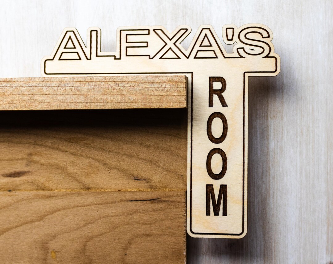 Personalized Kids Room Door Corners, Door Toppers, Room Label, Custom ...