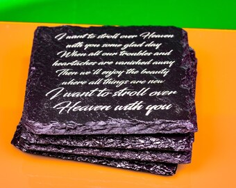 Christian Slate Coasters - Etsy
