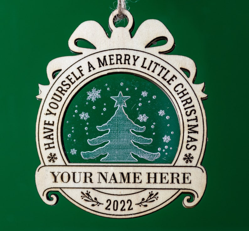 Personalized for 2023 Christmas Ornament, Keepsake, 10 Different Laser ...