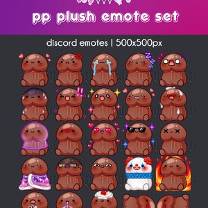 PP Plush Emote Set - Etsy
