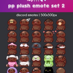 PP Plush Emote Set 2 - Etsy
